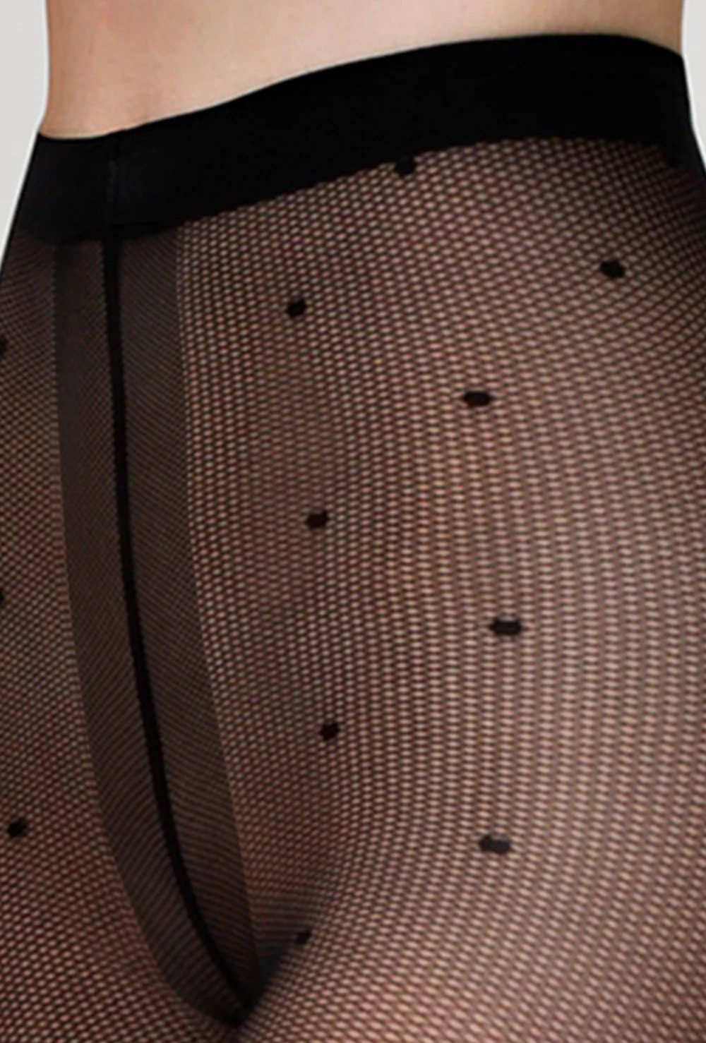 Collant in microrete a pois 20 den Funny 05 taglie plus • Milena Lingerie